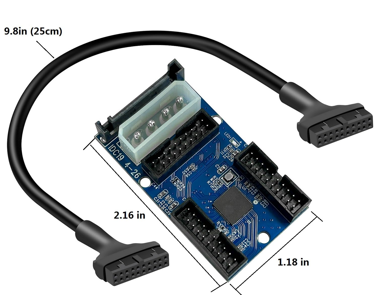 Internal USB 1 to 3 Extender - PC Maestro