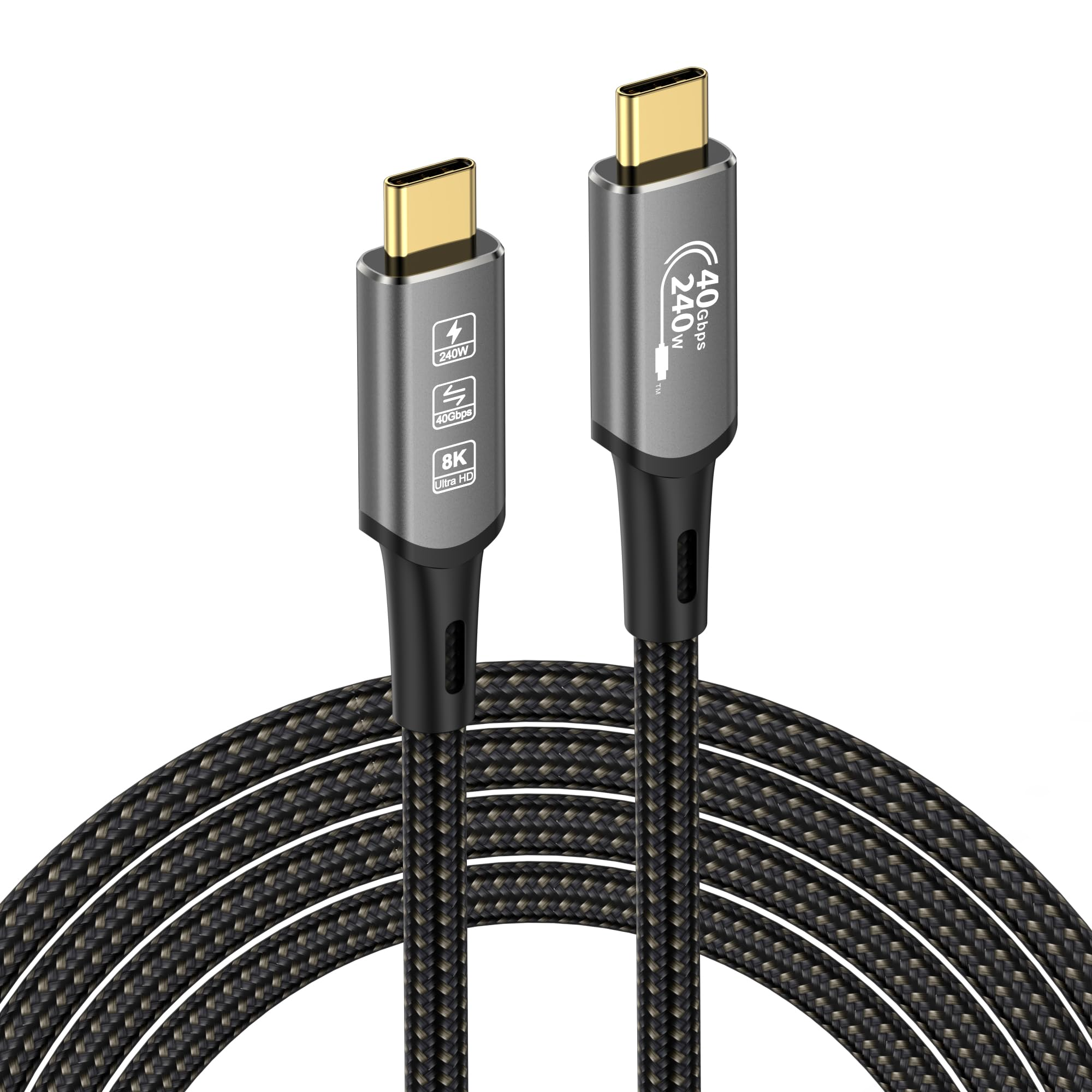 USB 4.0 USB-C 40Gbps Thunderbolt 8K - 1m Cable - PC Maestro