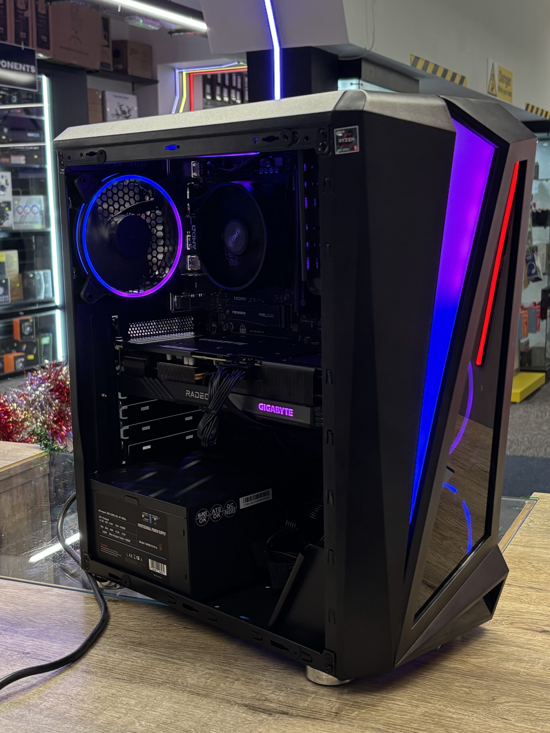 Custom Gaming PC – CIT MARS RGB + AMD Ryzen 5 8400F + RADEON RX7600 XT ...